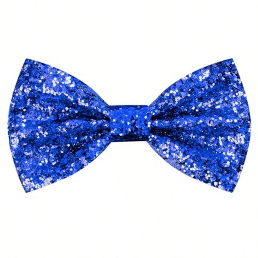 Solid Men's PreTied Bow Tie Glitter Shiny Sequins Bowtie For Banquet Carnival Party Christmas ...
