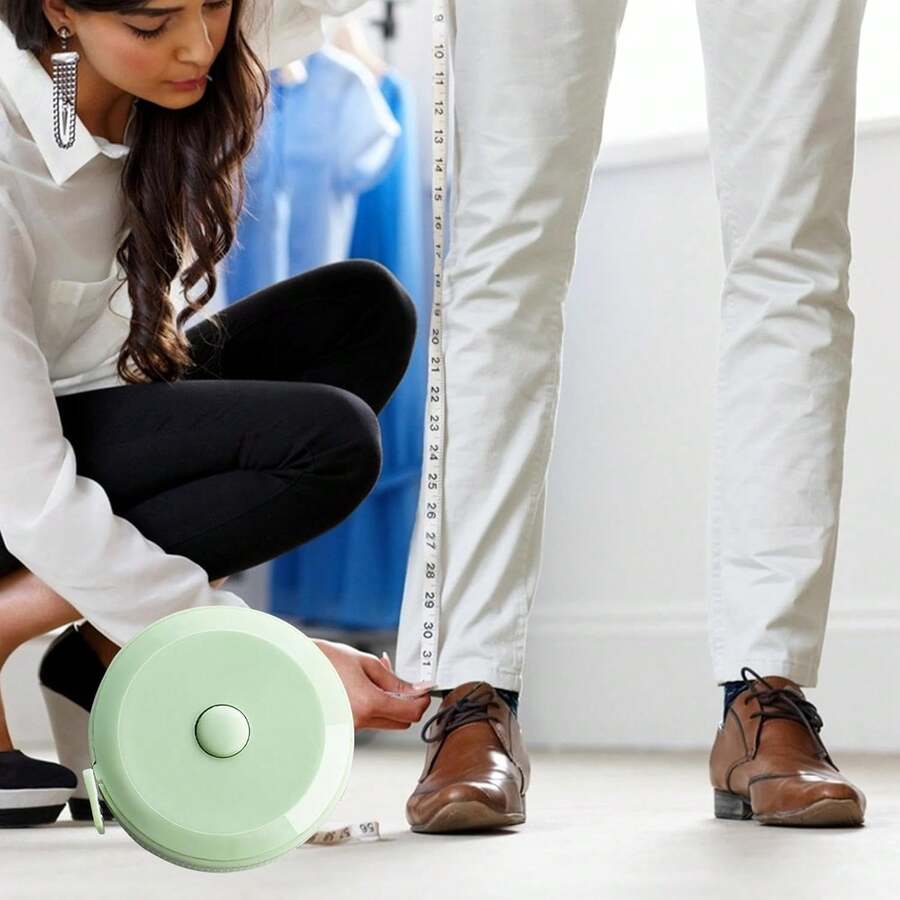 Compact Soft Tape Measure - Automatic Locking Cloth Ruler For Tailoring ...