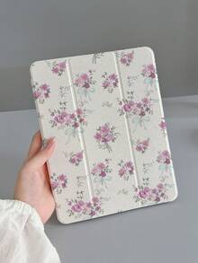 1 Stück rosa Schleife Blumen Tablet Hülle kompatibel mit IPad 7/8/9 ...