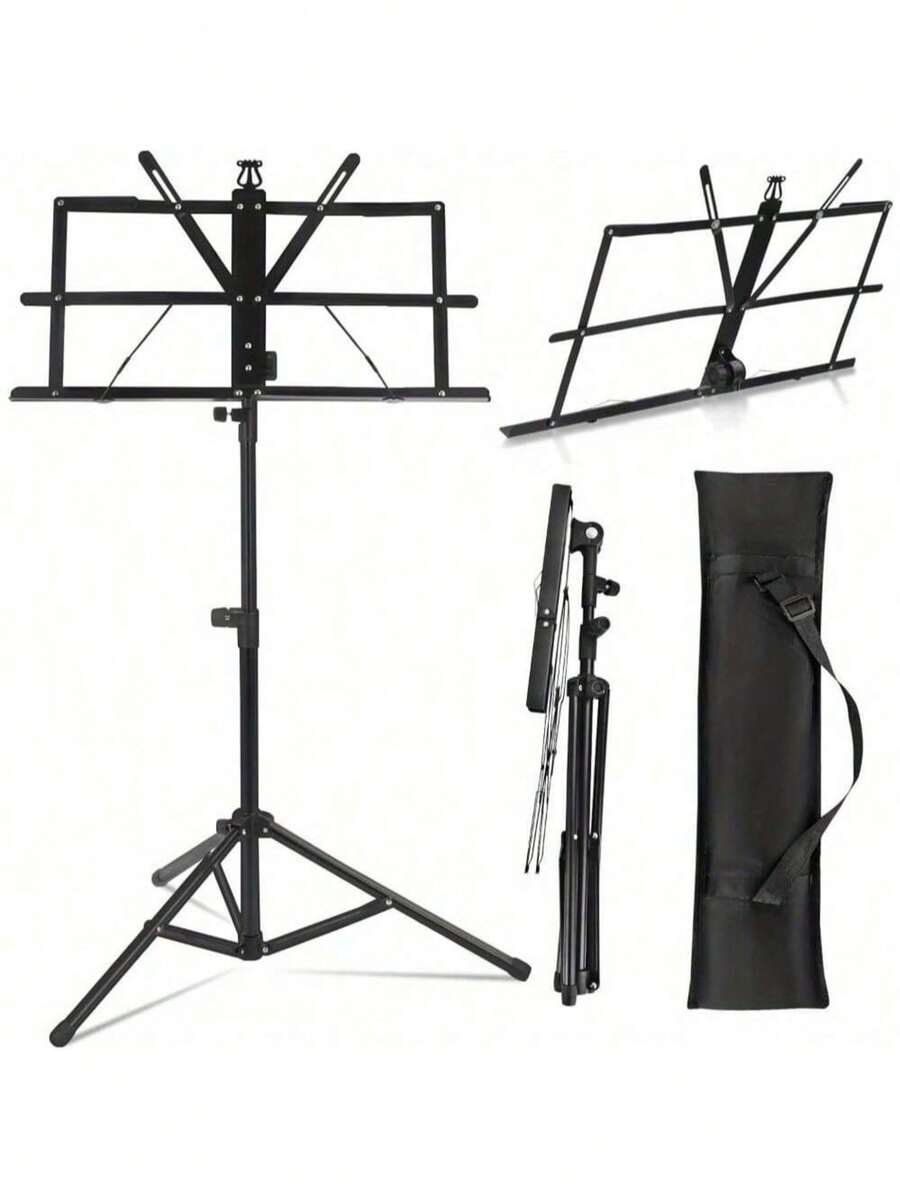 1 Pc Music Stand, Music Book Stand, Adjustable Height Sheet Music Stand ...
