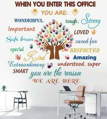 Office Wall Stickers Inspirational Quotes Decals Peel And Stick ...