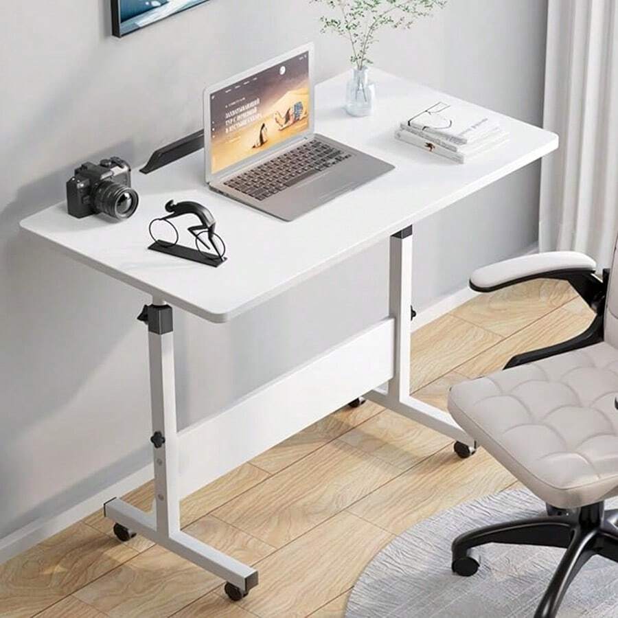 Rolling Desk Adjustable Height,Portable Laptop Desks,Small Standing ...