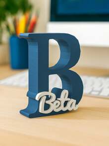 1pc Personalized 3D Printed Name Letter Ornament In Macaron Colors, 3D ...