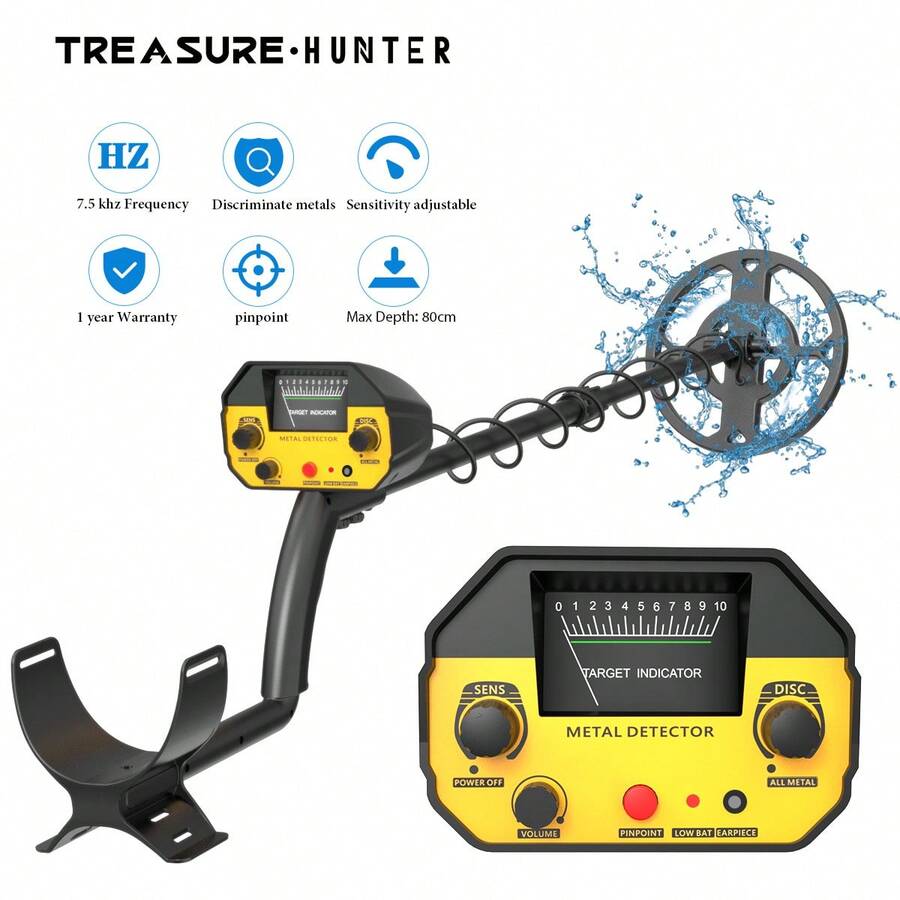 TREASURE HUNTER Treasure Hunter Metal Detector MD4030 Pro Professional ...