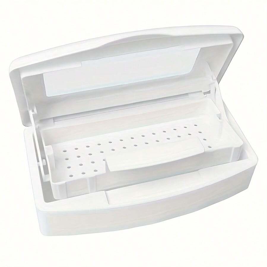 Nail Tool Sterilizer Box, Plastic Sterilization Tray For Tweezer ...