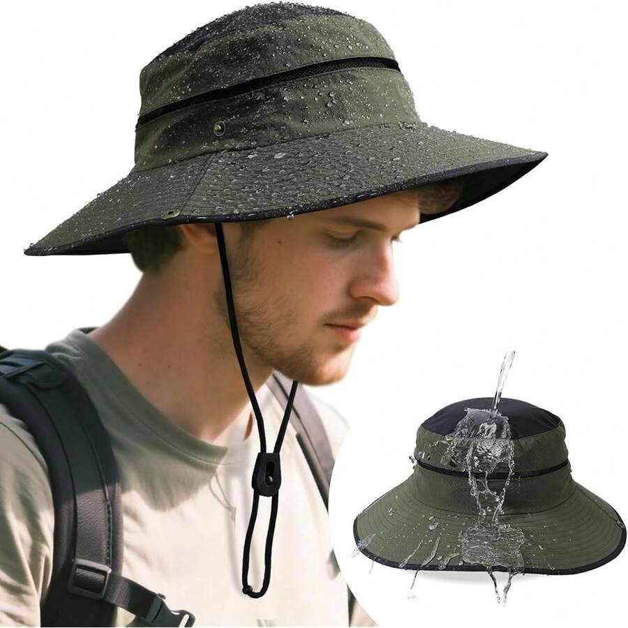 Sun Hat For Men Women: Fishing Hat UPF 50+ Bucket Hat Wide Brim UV ...