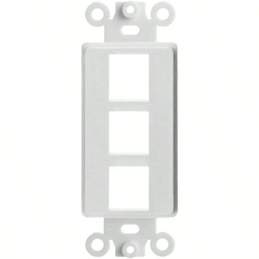 Cmple 3 Port Decorator Wall Plate Insert 1Gang Keystone Wall Plate ...