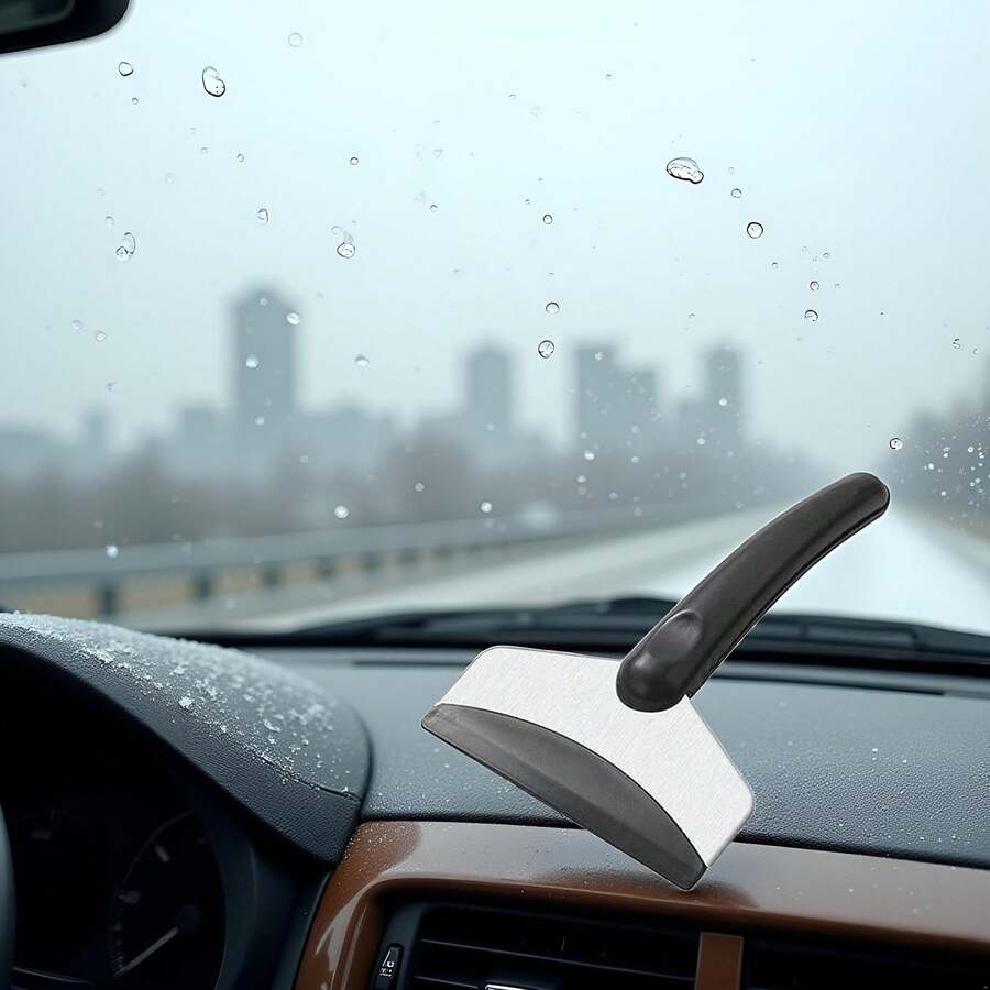 Black Handle Ice Scraper For Car Windshield – Frost Remover, Scratch ...