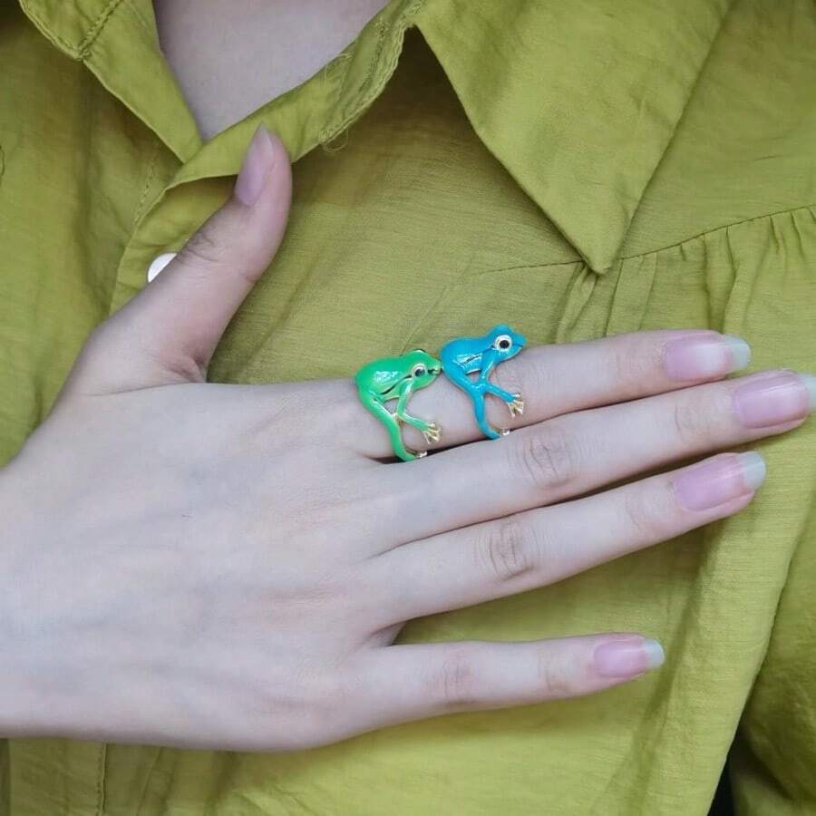 ZMANYIJEW Tree Frog Ring Cute Tree Frog Ring For Women Adjustable Frog ...