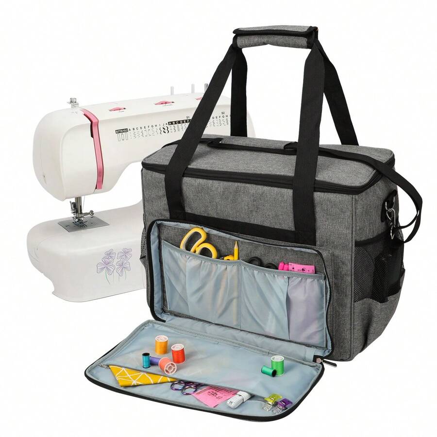 1 Piece Solid Color Sewing Machine Storage Bag Modern Style Polyester ...