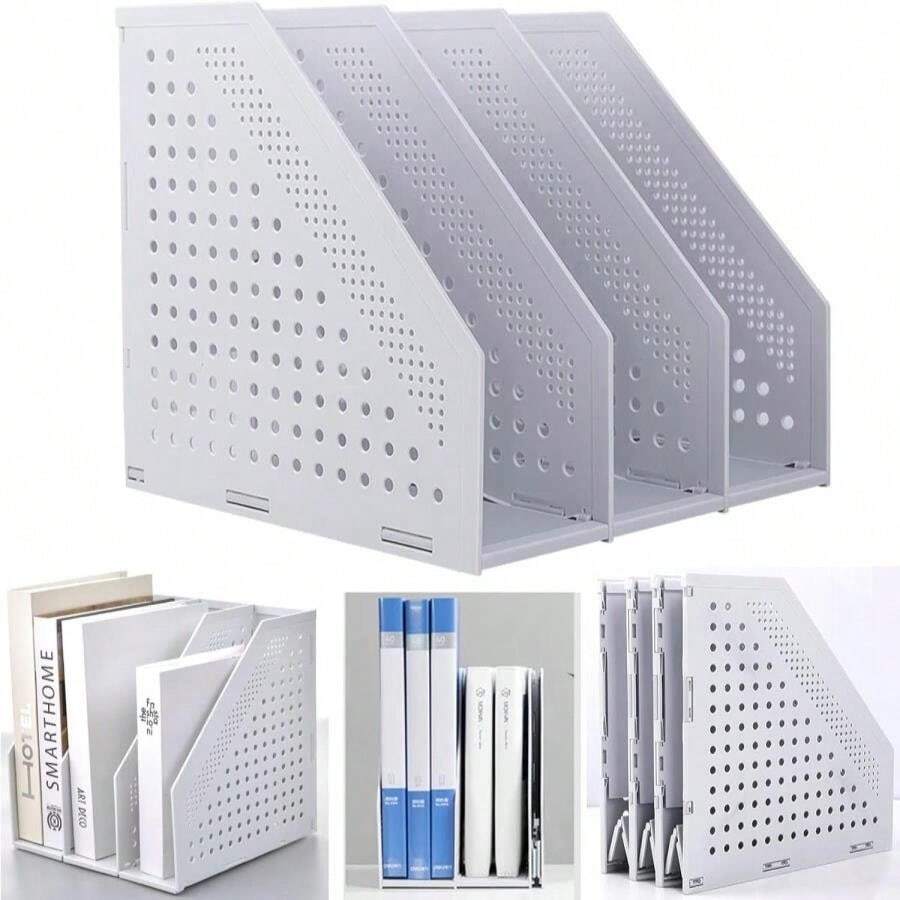 Marte Vanci Collapsible Magazine File Holder With 4 Vertical ...