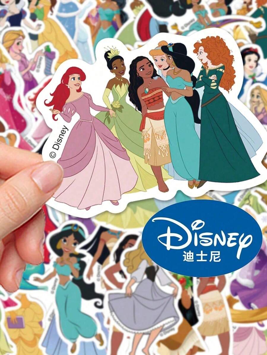 Cartoon Princess Graffiti Stickers Decoration, Scooter Decorative ...