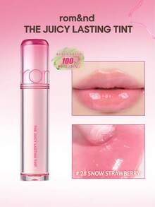 Rom&nd Romand THE JUICY LASTING TINT 28 SNOW STRAWBERRY, Jelly-Like ...