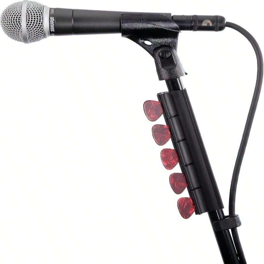 D'Addario Accessories Mic Stand Pick Holder - Guitar Pick Holder For ...