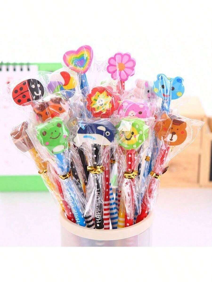 Cartoon Cute Erasable Pencil, Creative Children's Pencil, Elementary ...