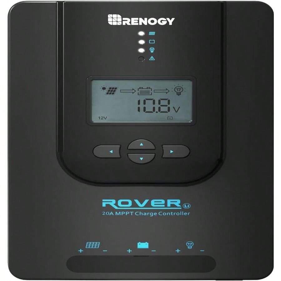 Controlador de carga Renogy Rover 20A MPPT 12V_24V con detección ...