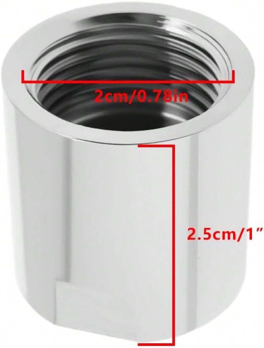 SG Store 2Pcs G1\/2 X G1\/2 Inch Female Thread Shower Coupling With ...