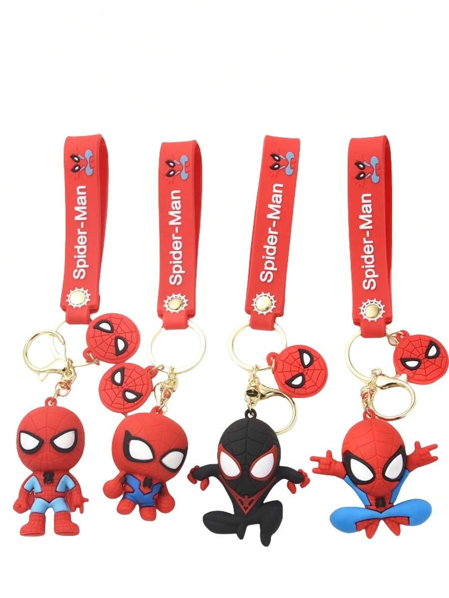 Marvel Anime New Cartoon Marvel Amazing Spider-Man Keychain Small ...