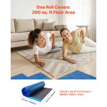 Floor Underlayment 400 Sq. Ft, 3mm Laminate Flooring Padding With ...