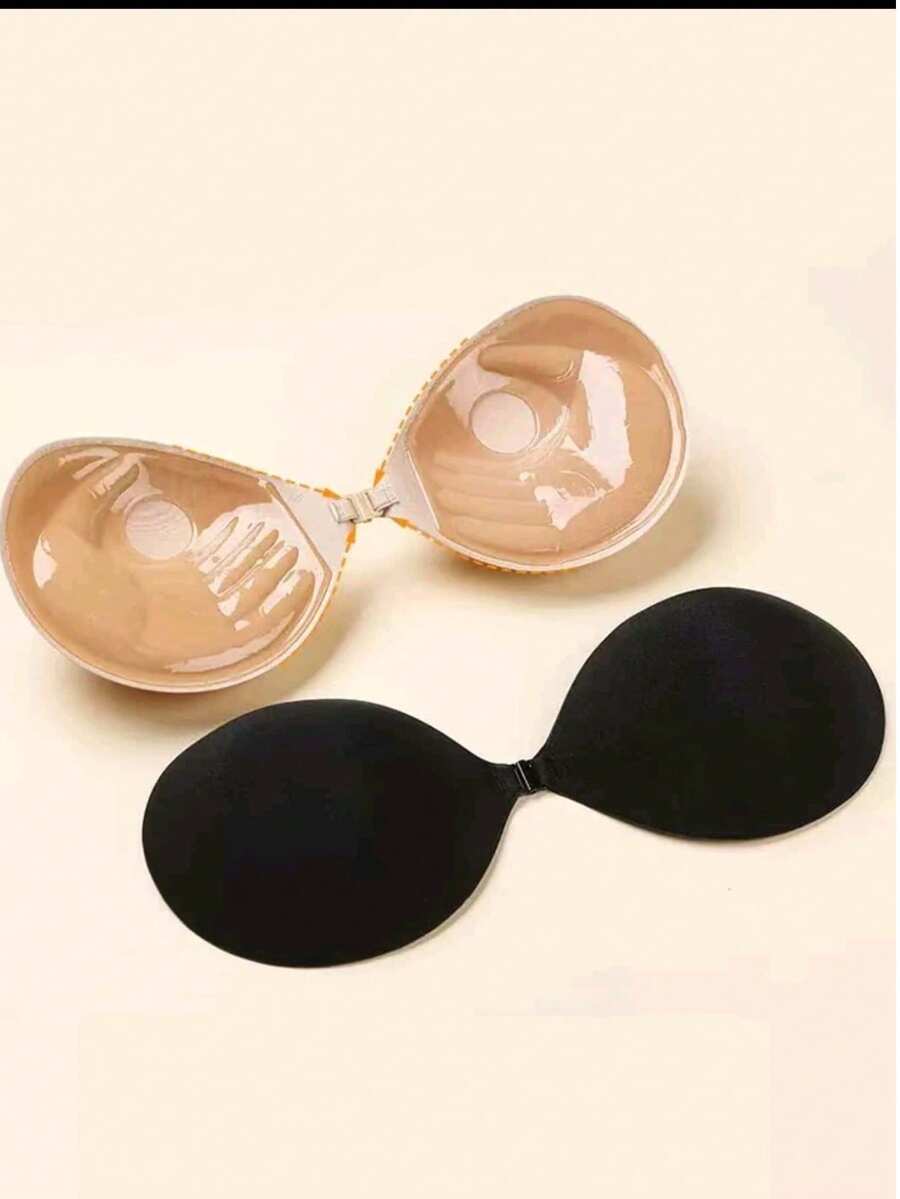 1 Pair Random Delivery Viscose Invisible Bra, Thickened 3CM, Gathered ...