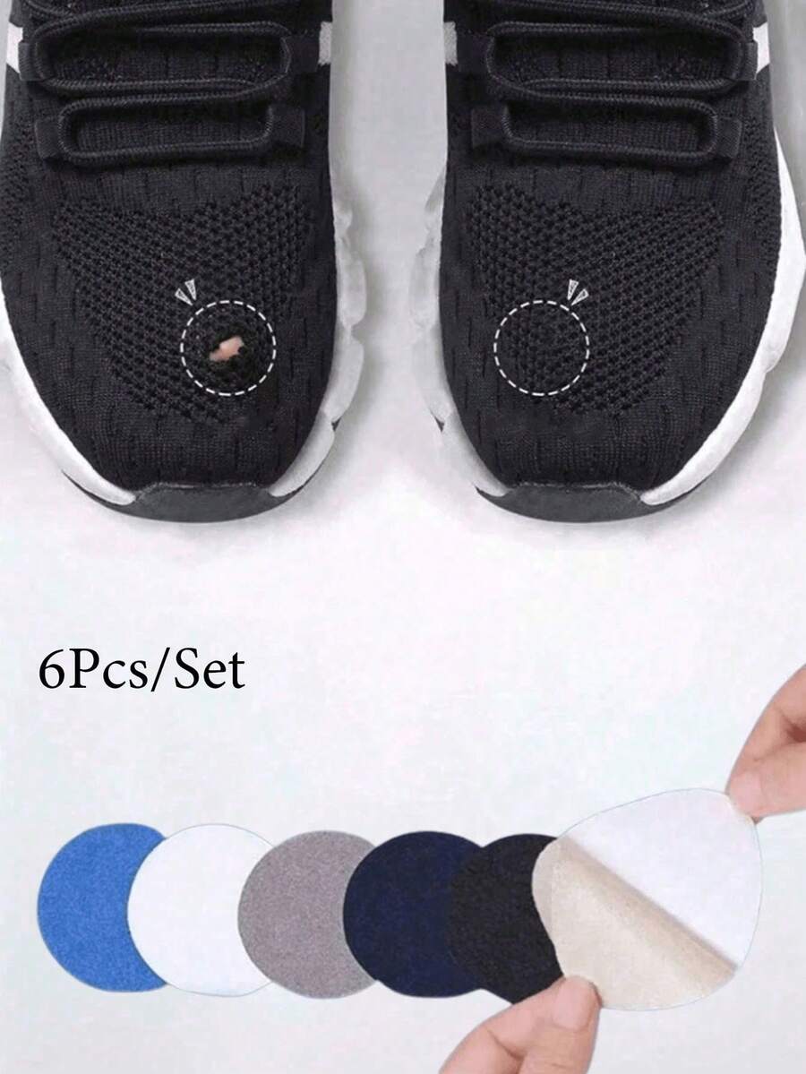 6 Packs Self-Adhesive Athletic Shoe Repair Patches, Mesh Fabric Patch ...