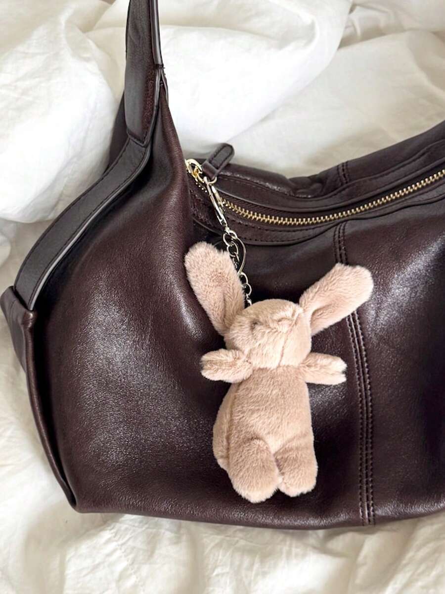 1PC/2PCS Sweet And Cute Soft Rabbit Keychain, Soft Furry Animal ...