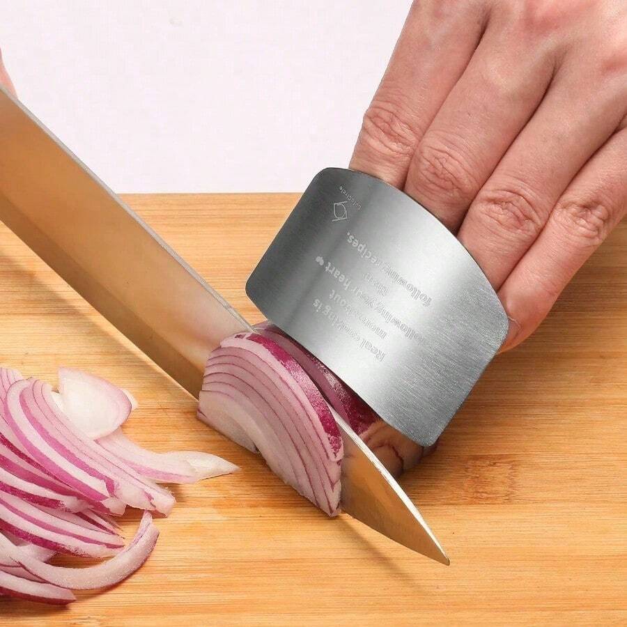 3pcs Stainless Steel Finger Guard Designed For Safe Food Cutting To ...