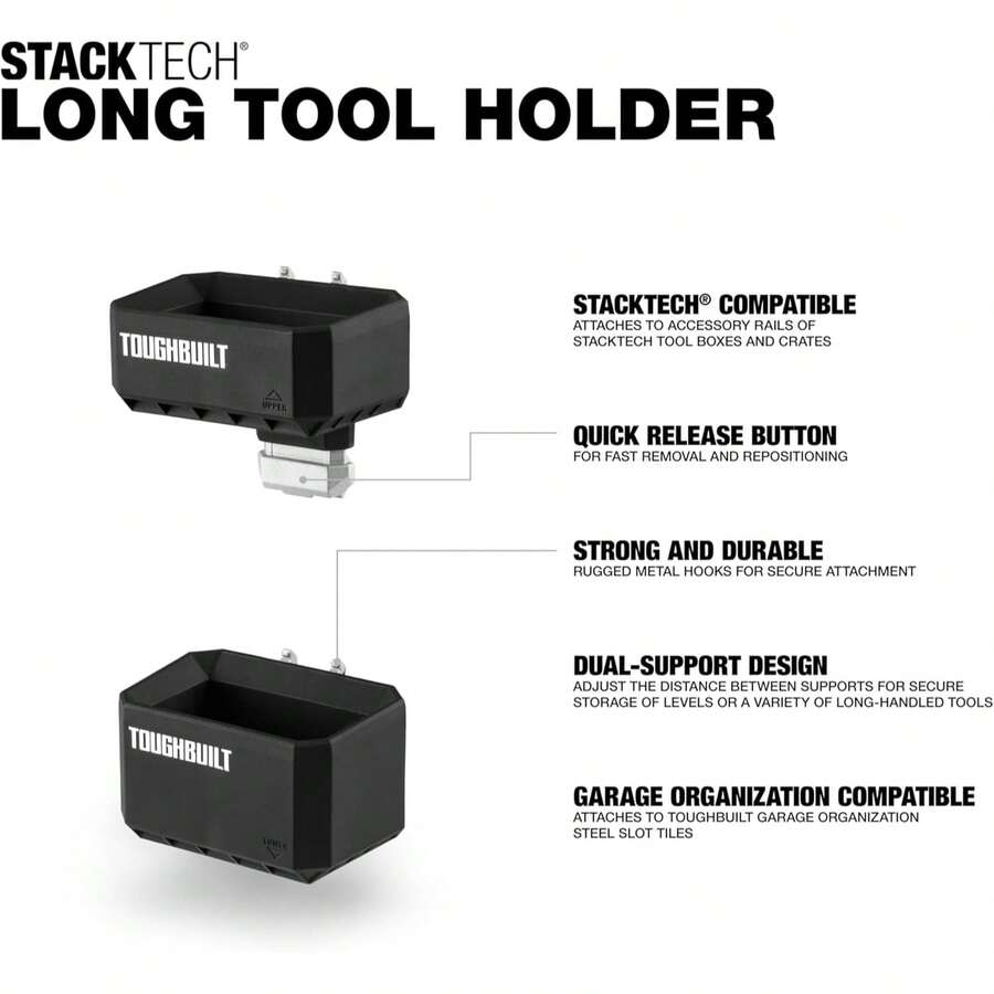 ToughBuilt TOUGHBUILT Stackable Toolbox Exclusive Long Handle Tool ...