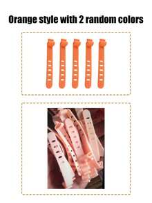 5/10 PCS Silicone Cable Straps Wire Organizer For Earphone, Phone ...