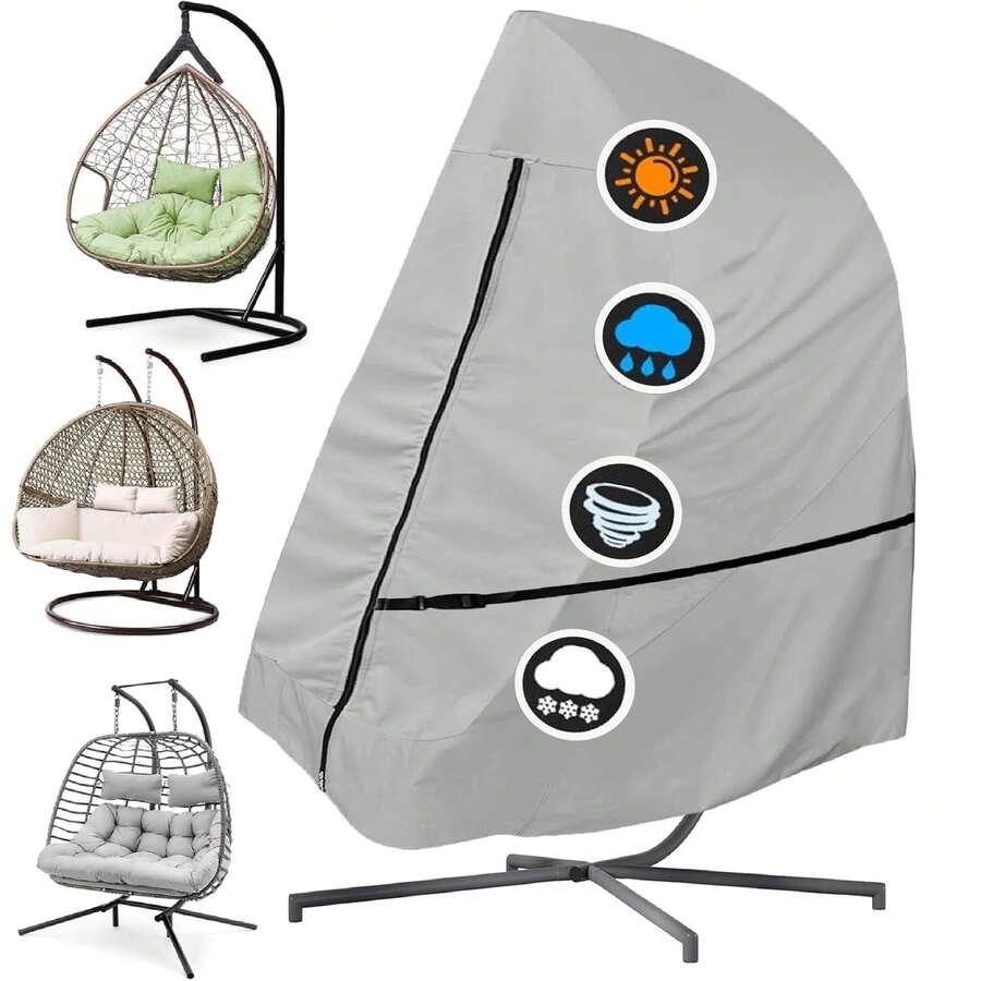 Hanging Chair Cover Double , 600D Heavy Duty Waterproof Outdoor Double ...