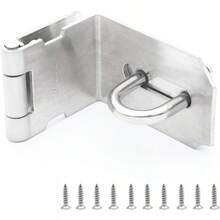 Door Hasp Latch 90 Degree Right Angle Padlock Hasp 304 Stainless Steel ...