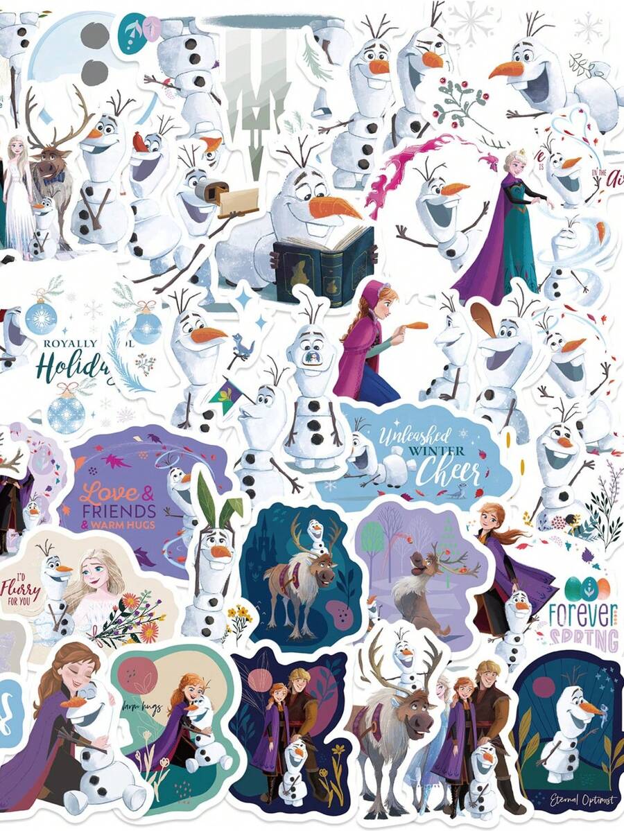 Disney 50pcs Frozen Stickers Mickey Frozen Party Favors Frozen Cartoon ...