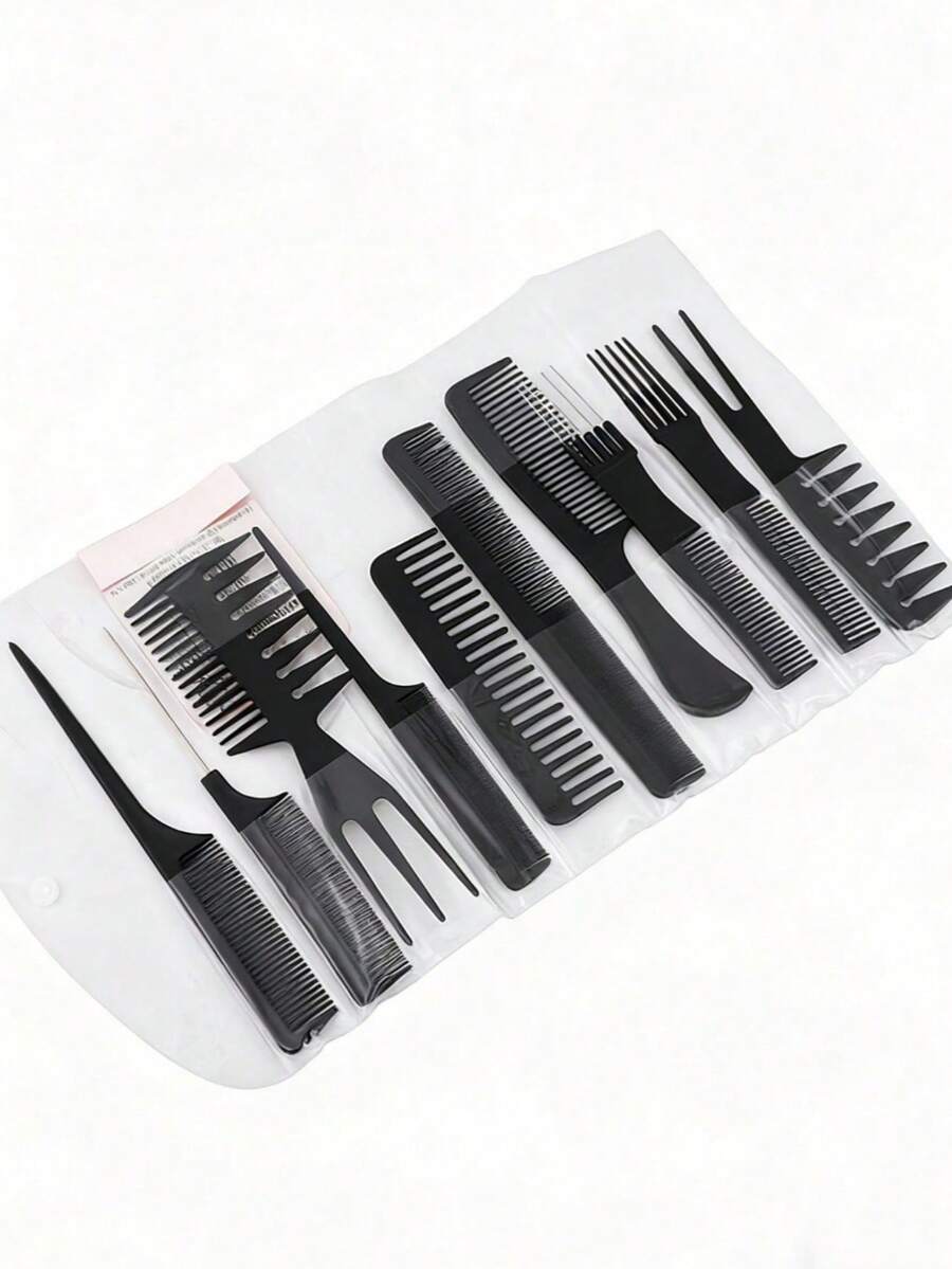 Retro Hairstyle Wide-Toothed Comb Fishbone Comb Plastic Comb Fork Comb ...