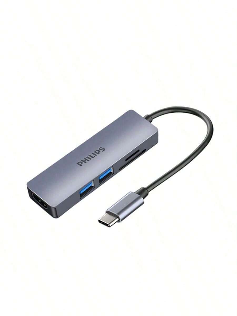 PHILIPS Estación de acoplamiento tipo C SWR1608E/93, adaptador USB-C a ...