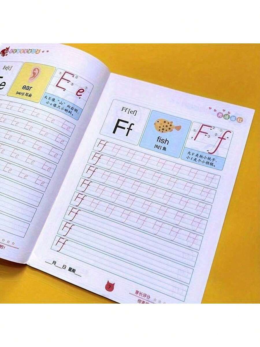 1pc ABC Writing Practice Workbook,English Tracking Book,Tracing ...