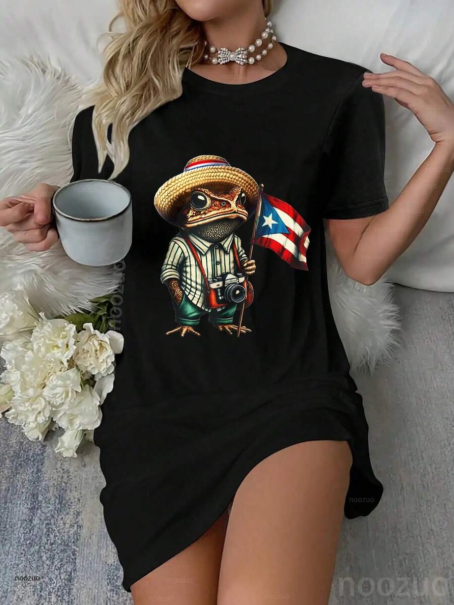 Coqui Frog Puerto Rico Puerto Rican Flag Taino Boricua Dress Pajamas ...