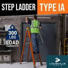 Louisville Ladder 4Foot Fiberglass Step Ladder 300Pound Load Capacity ...