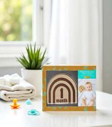 Kate & Milo Wooden Milestone Props, Baby Monthly Photo Discs, Newborn ...