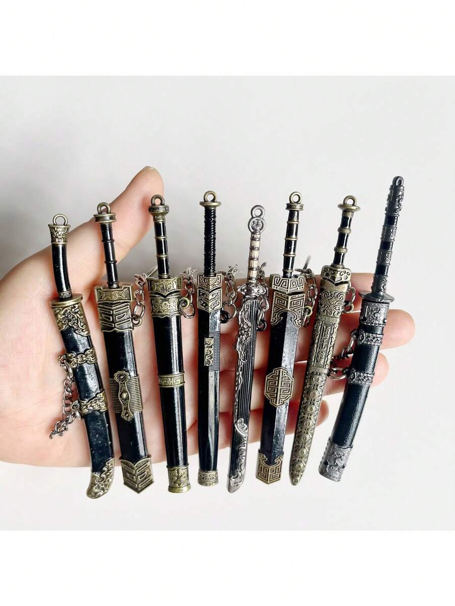 1pc Ancient Cold Weapon Jinyiwei 12cm Mini King Yue Goujian Embroidered ...