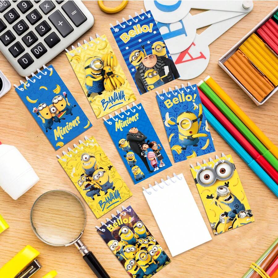 Minions Minions Flip Portable Spiral Notebook, Despicable Me Student ...