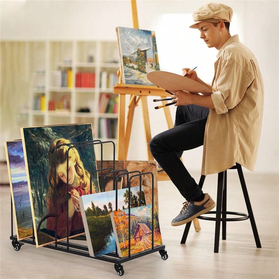 Art Drying Rack Metal Art Storage Rack For Painting Canvas Board ...