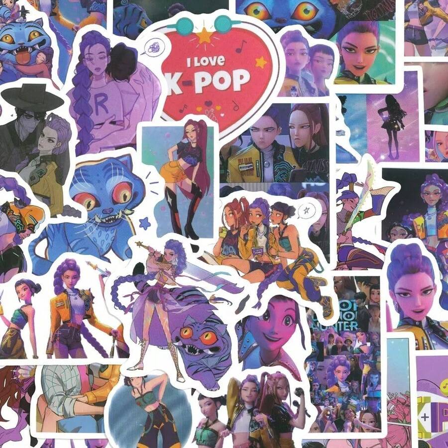 55 Stickers Of The Girls Group Stickers Two-Dimensional Korean Kpop ...