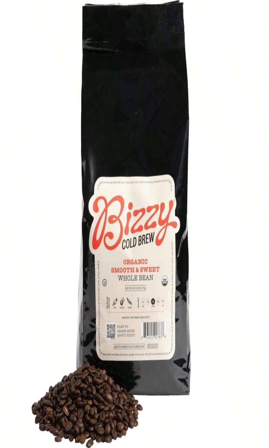 Bizzy Organic Cold Brew Coffee | Espresso Blend | Coarse Ground Coffee ...