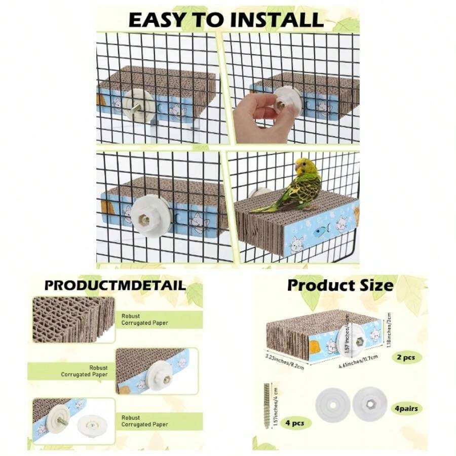 Chew Cardboard Platform Grinding Resting Platform Playground Exercise ...