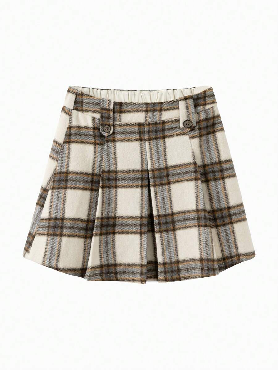 Balabala Girls Autumn Winter Skirt, Pleated Mini Skirt, Versatile ...