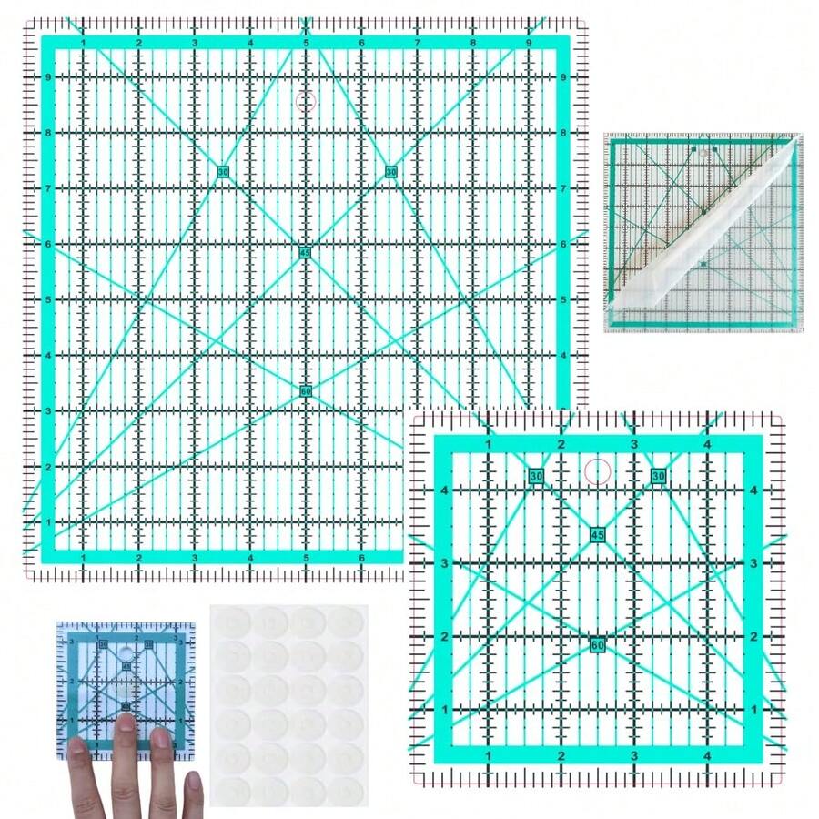 2 Quilting Rulers,Quilting Square Rulers(5", 10"),Quilting Rulers And ...