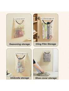 1 Peça Suporte de Armazenamento de Sacos de Lixo de Cozinha Montado na ...