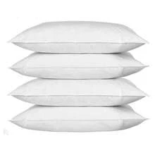 Thick Mattress Topper & Goose/Duck Feather Pillows Set - Hypoallergenic ...