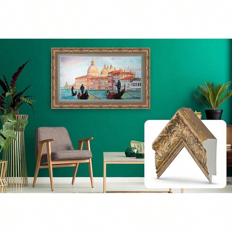 Frame My TV Deco TV Frame (3, Color Chip) - Tuscan Copper Style ...