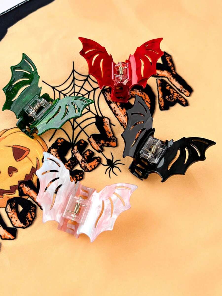 1PC Bat Shaped Hair Claw Punk Hair Claw For Ponytail Holder Claw Punk ...